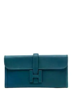 Hermès 2014 Jige Elan 29 Clutch Bag - Blue