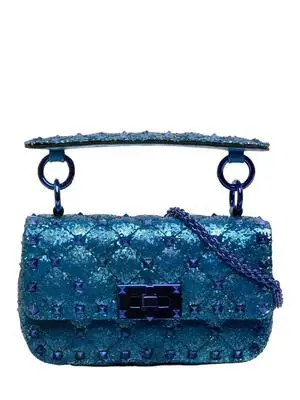 Valentino Garavani Rockstud Spike Satchel - Blue