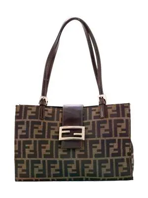 Fendi Vintage Zucca Canvas Hobo Bag - Brown