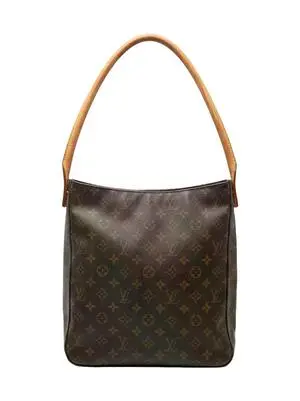 LOUIS VUITTON 2001 Monogram Looping Gm Shoulder Bag - Brown