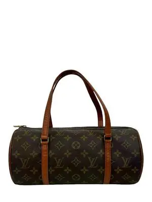 LOUIS VUITTON 1990-2010 Monogram Papillon 30 Handbag - Brown