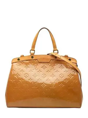 LOUIS VUITTON 2013 Monogram Vernis Brea Mm Satchel - Brown