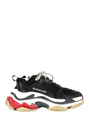 Balenciaga Triple S Layered Sneakers - Black