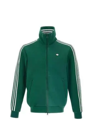 Adidas Classic Triple-stripe High-neck Sweatshirt - Green