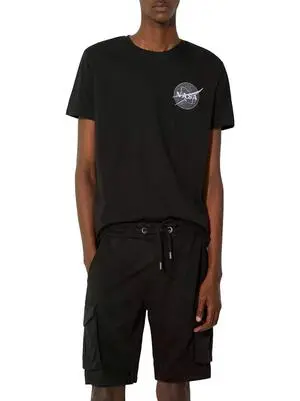 Alpha Industries Cargo Drawstring Shorts - Black