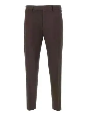 PT TORINO Belt-loop Pocket Trousers - Brown