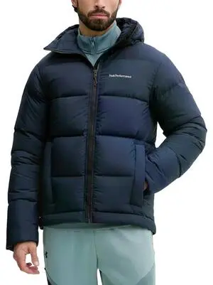PEAK PERFORMANCE Quilted Hooded Jacket - Blue