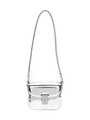 A.p.c. Turnlock Shoulder Bag - Silver