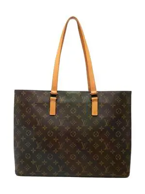LOUIS VUITTON 2001 Monogram Luco Tote Bag - Brown