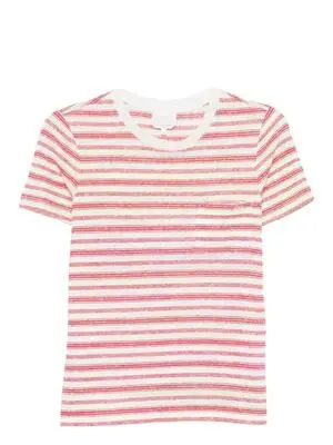 A.p.c. Striped Pocket T-shirt - Red