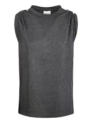 MARANT ETOILE Buttoned T-shirt - Grey