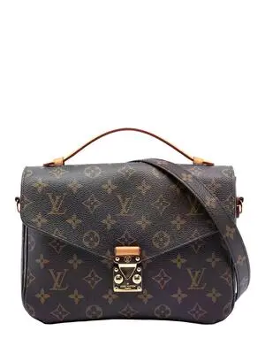 LOUIS VUITTON 2017 Monogram Pochette Metis Satchel - Brown