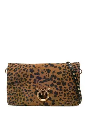 Pinko Love One Slouchy Clutch - Brown
