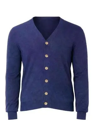 Brunello Cucinelli V-neck Buttoned Cardigan - Blue