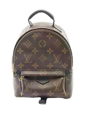 LOUIS VUITTON 2010-2026 Monogram Mini Palm Springs Backpack - Brown
