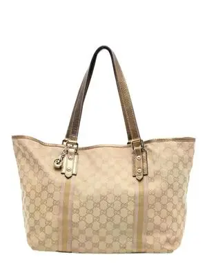Gucci Gg Canvas Jolicoeur Tote Bag - Brown