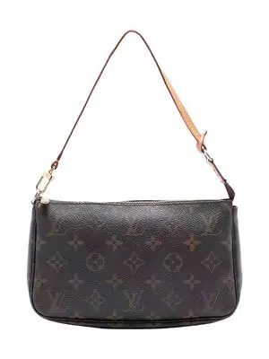 LOUIS VUITTON 2001 Monogram Pochette Accessoires - Brown