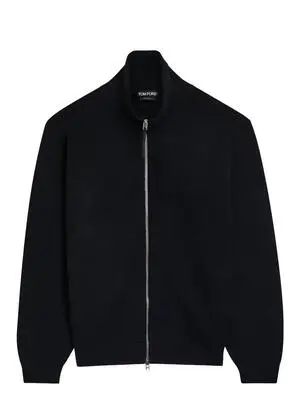 TOM FORD Zipped Cardigan - Black