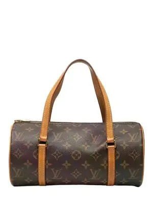 LOUIS VUITTON 2003 Monogram Papillon 28 Handbag - Brown