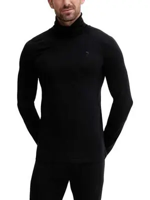 PEAK PERFORMANCE Roll-neck Long-sleeve Top - Black