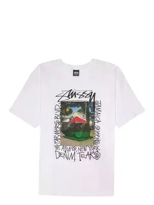 DENIM TEARS X Stussy Farmers Blvd Graphic T-shirt - White