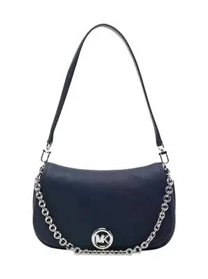 Michael Kors Nolita Medium Leather Chain Shoulder Bag - Blue