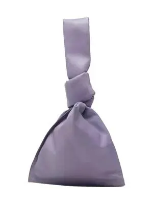 Bottega Veneta Mini Calfskin Bv Twist Bag - Purple