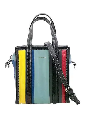 Balenciaga 2019 Xxs Lambskin Bazar Shopper Satchel - Black