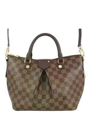 LOUIS VUITTON Damier Ebene Siena Pm Satchel - Brown