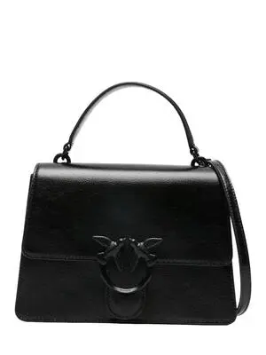 Pinko Love One Logo-plaque Tote - Black