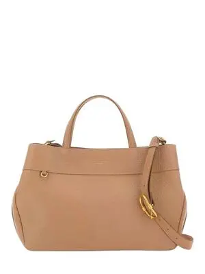 GIANNI CHIARINI Selena Hammered Tote Bag - Neutrals