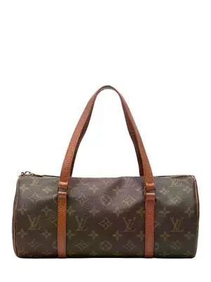 LOUIS VUITTON 1983 Monogram Papillon 30 Handbag - Brown