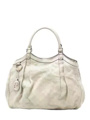 Gucci Large Sissima Sukey Tote Bag - White