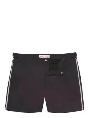 Orlebar Brown Bulldog Stripe-detail Swim Shorts - Grey
