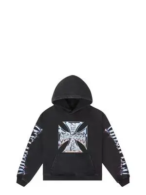 GODSPEED Logo Cotton Hoodie - Black