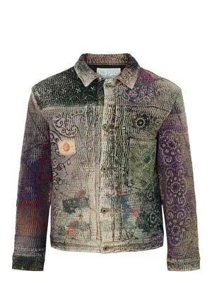 PROLETA RE ART Patchwork Denim Jacket - Neutrals