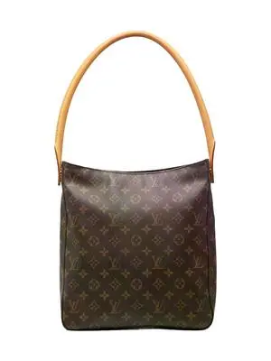 LOUIS VUITTON 2001 Monogram Looping Gm Shoulder Bag - Brown