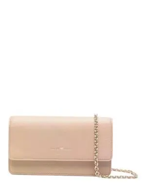 Emporio Armani Chain Leather Clutch - Neutrals