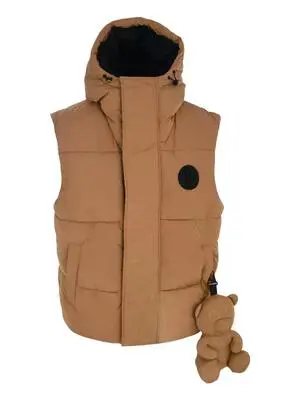 BARROW Hooded Puffer Gilet - Neutrals