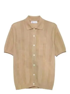 Brunello Cucinelli Ribbed Shirt - Neutrals