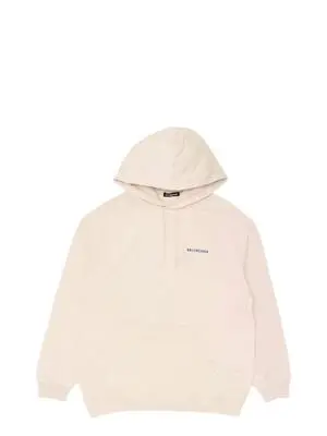 Balenciaga Logo-detail Hoodie - Neutrals