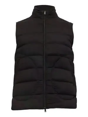 Herno Quilted Zip Gilet - Brown