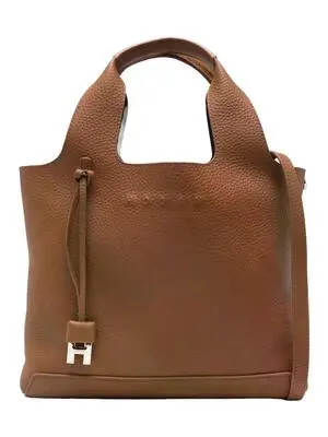 Hogan Logo-plaque Tote Bag - Brown