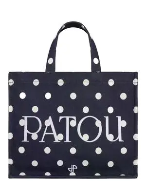 Patou Logo-print Tote Bag - Blue