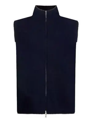 N.peal Shaftesbury Cashmere Gilet - Blue