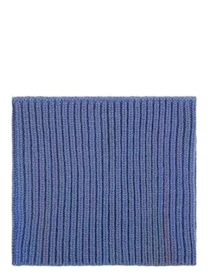 Eric Bompard Ribbed Scarf - Blue