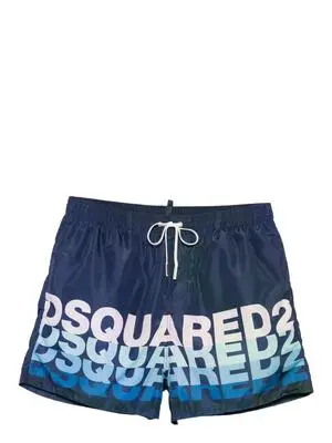 Dsquared2 Logo-print Swim Shorts - Blue