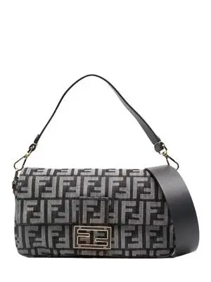 Fendi Baguette® Jacquard Shoulder Bag - Grey
