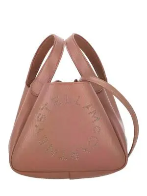 Stella McCartney Studded-logo Shoulder Bag - Pink