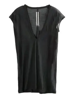 Rick Owens V-neck T-shirt - Black